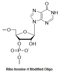 Inosine Ribose Oligonucleotide Modification